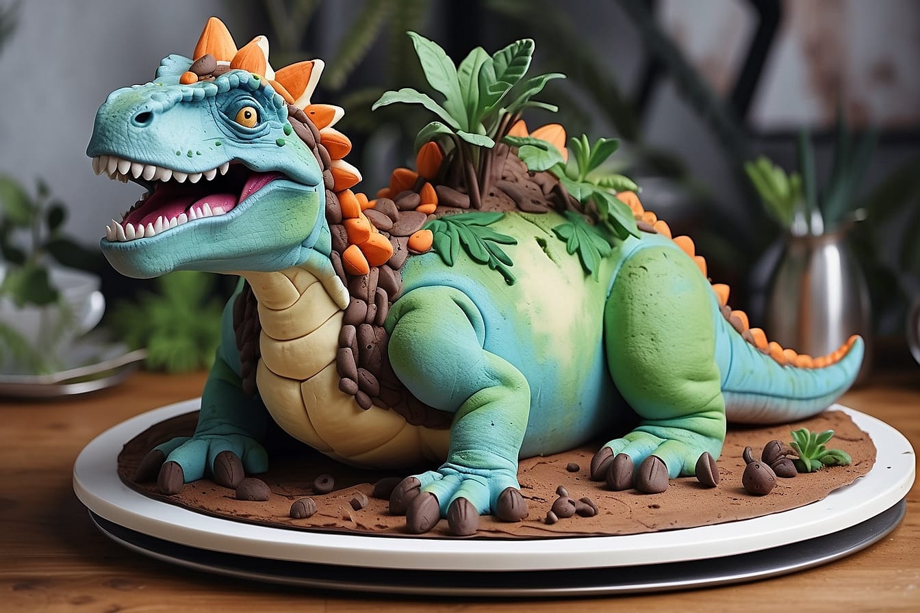 Dinosaur Cake: Bake & Decorate a Prehistoric Delight