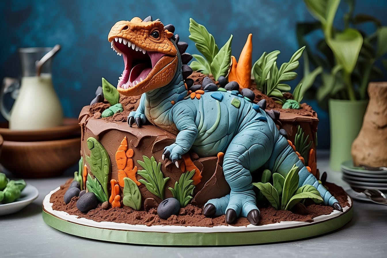 Dinosaur Cake: Bake & Decorate a Prehistoric Delight