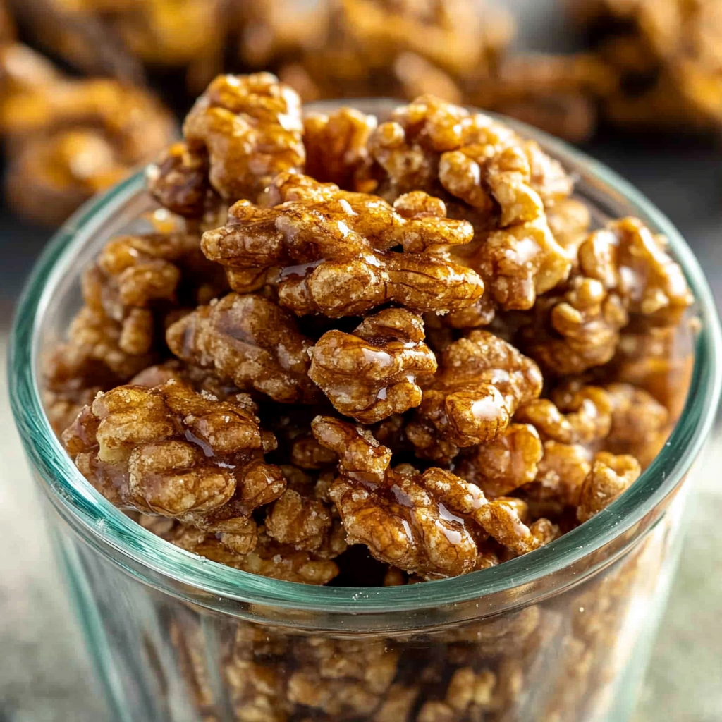 Toffee Candied Walnuts Recipe - RecipesLena