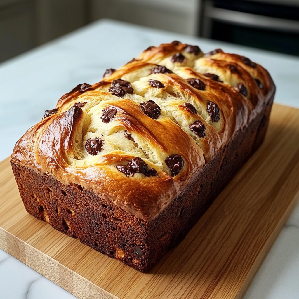 Chocolate Chip Brioche Bread - RecipesLena